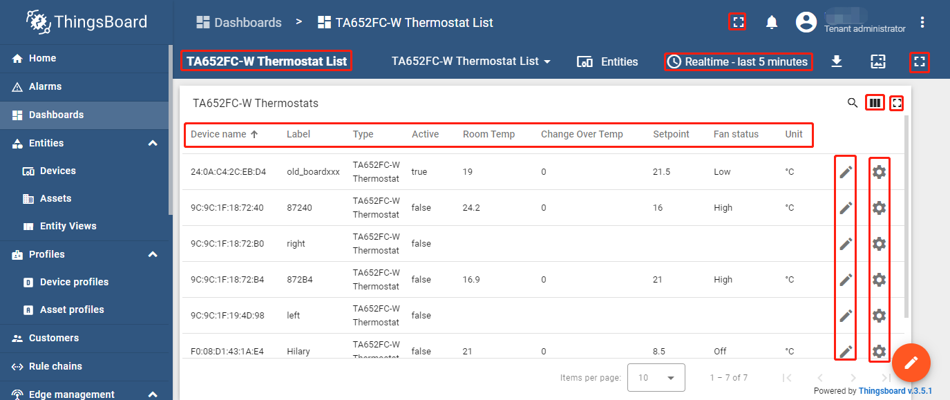 TA652FC-W Demo Dashboards Usage — Using Avantec HVAC devices with ...